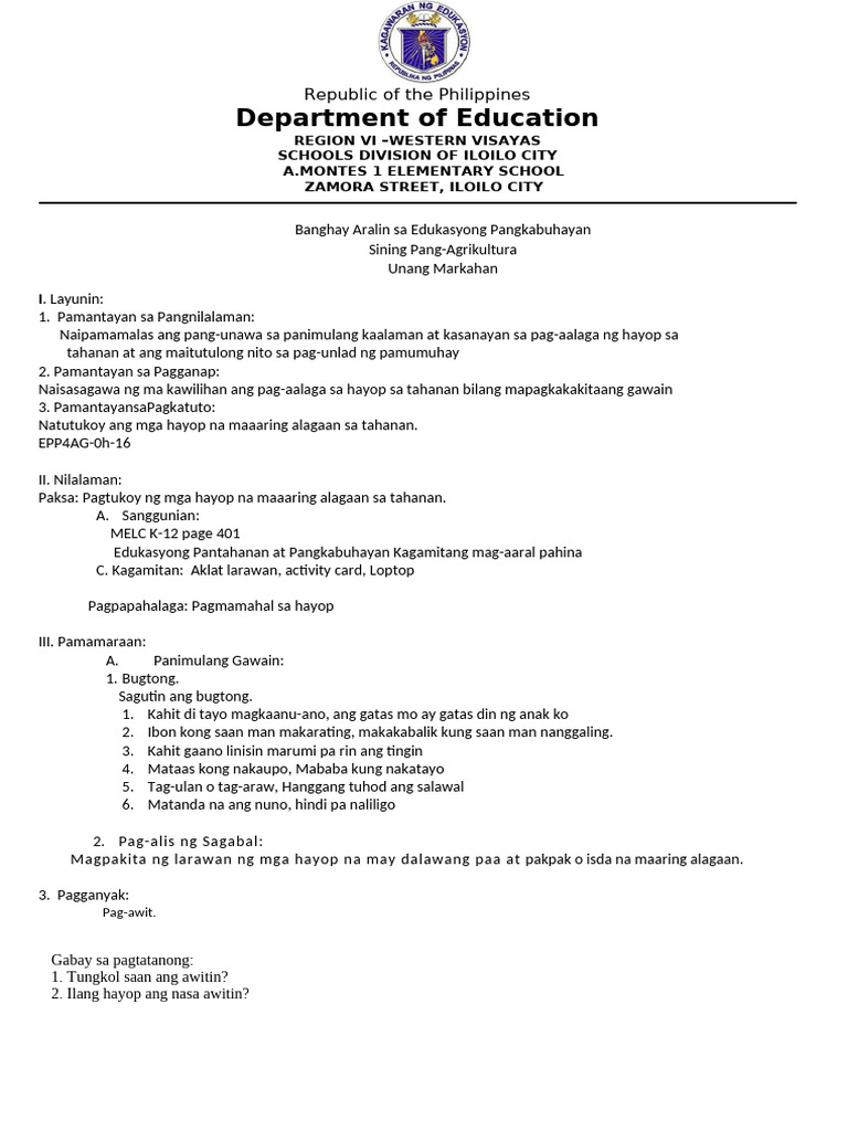 COT-EPP-Agri 4 Final | PDF