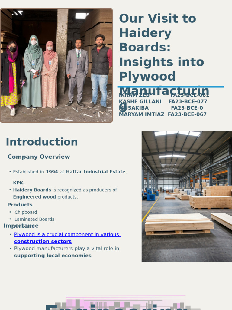 Our Visit To Haidery Boards Insights Into Plywood Manufacturing | PDF ...