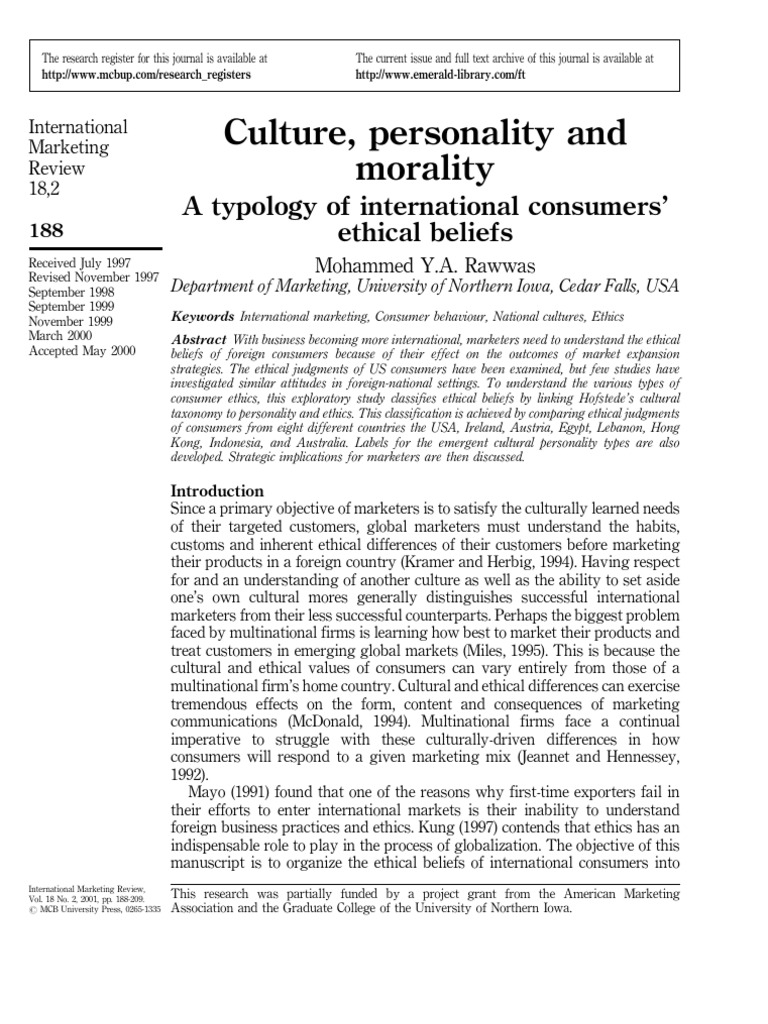 Consumer Ethics | PDF | Utilitarianism | Morality