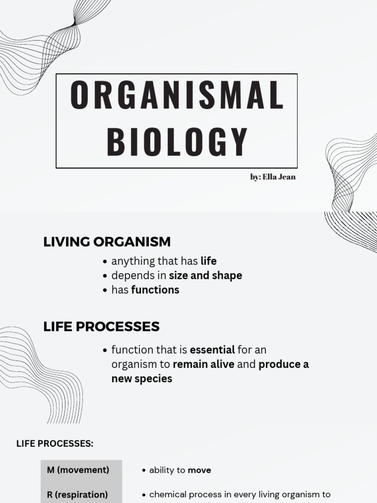 Organismal Biology | PDF