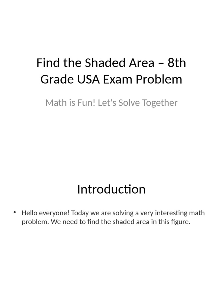 Math Shaded Area AI Presentation | PDF