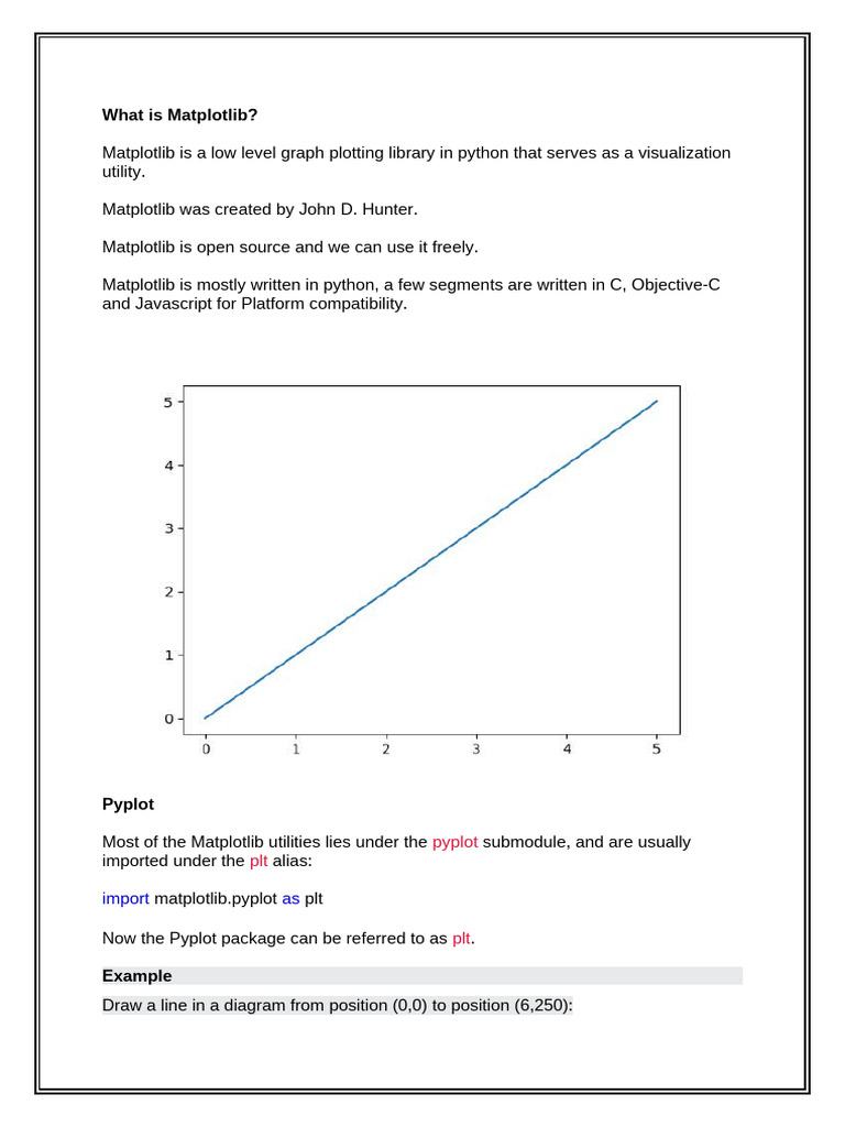 What Is Matplotlib | PDF