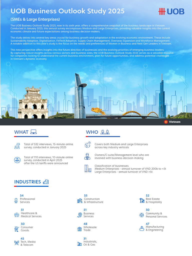 UOB Business Outlook Study 2025: Vietnam Insights | PDF | Financial ...