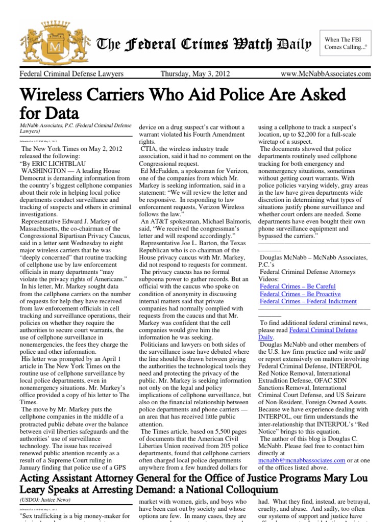 May 3, 2012 - The Federal Crimes Watch Daily | PDF | Medicare (United ...