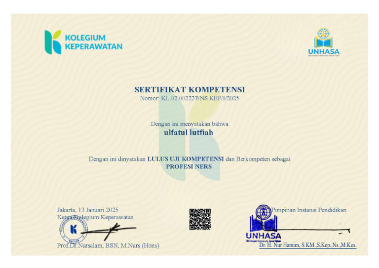 Ulfatul Lutfiah | PDF