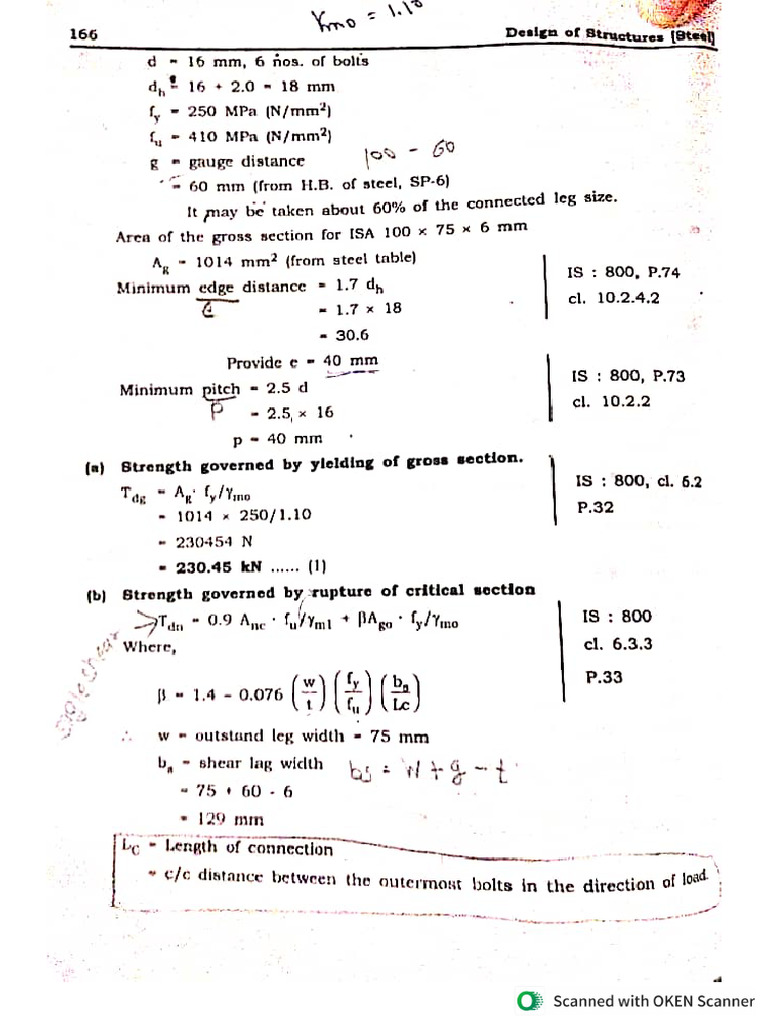 Tension Member Notes For Gtu Free | PDF