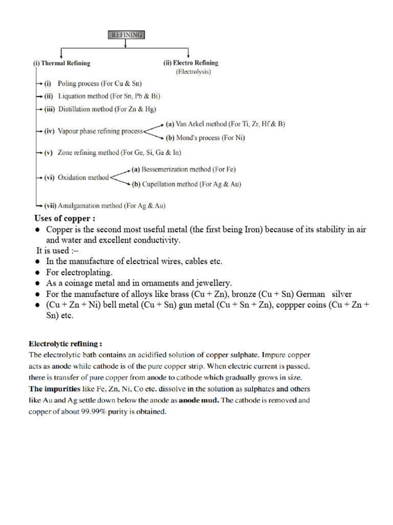 Uses of Metals | PDF
