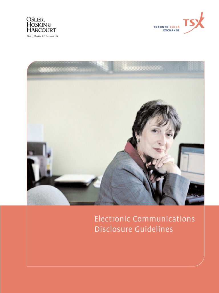 Electronic Communications Disclosure Guidelines | PDF | World Wide Web ...