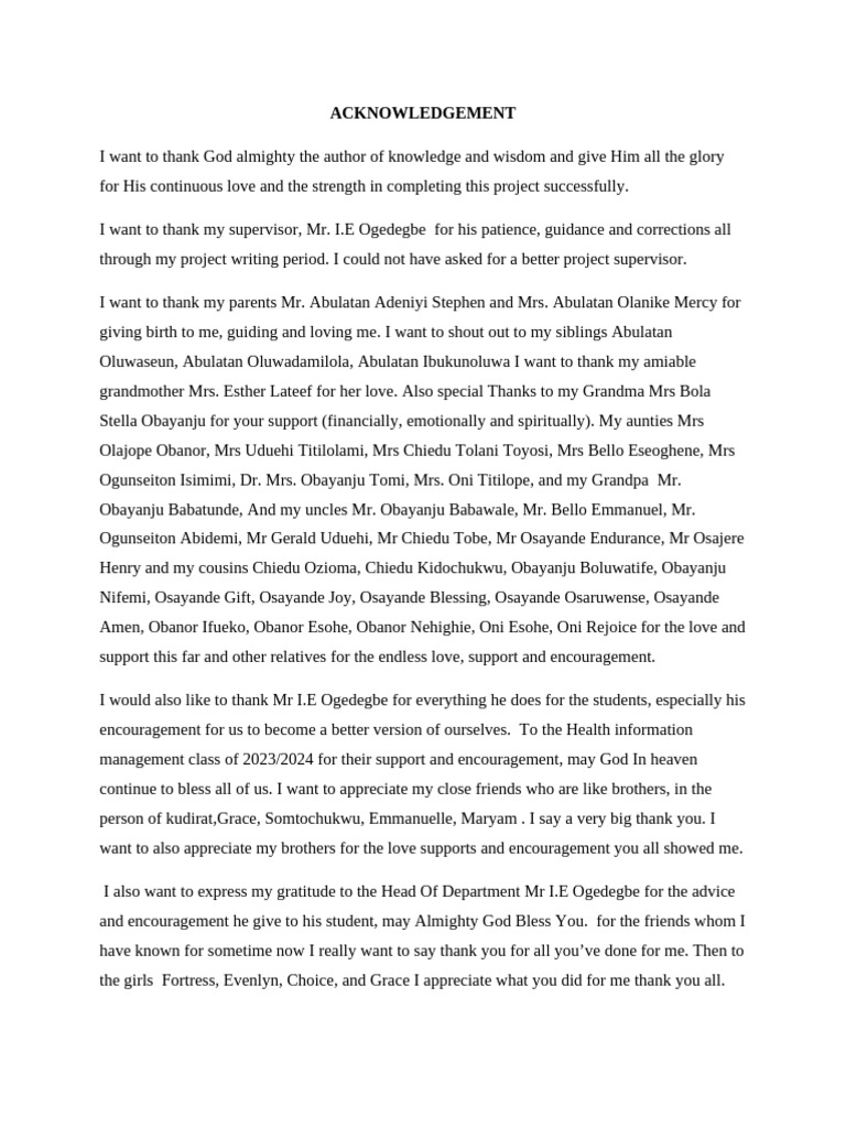 Acknowledgement Wps Office | PDF | Electronic Health Record | Patient ...