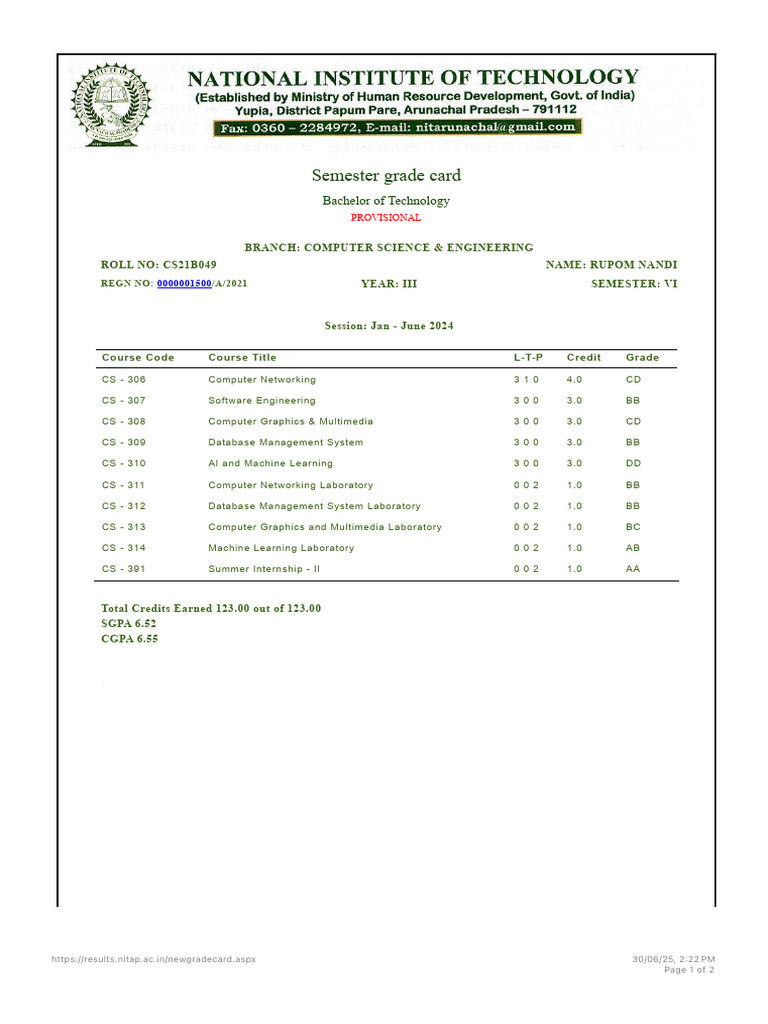 6 Semester | PDF