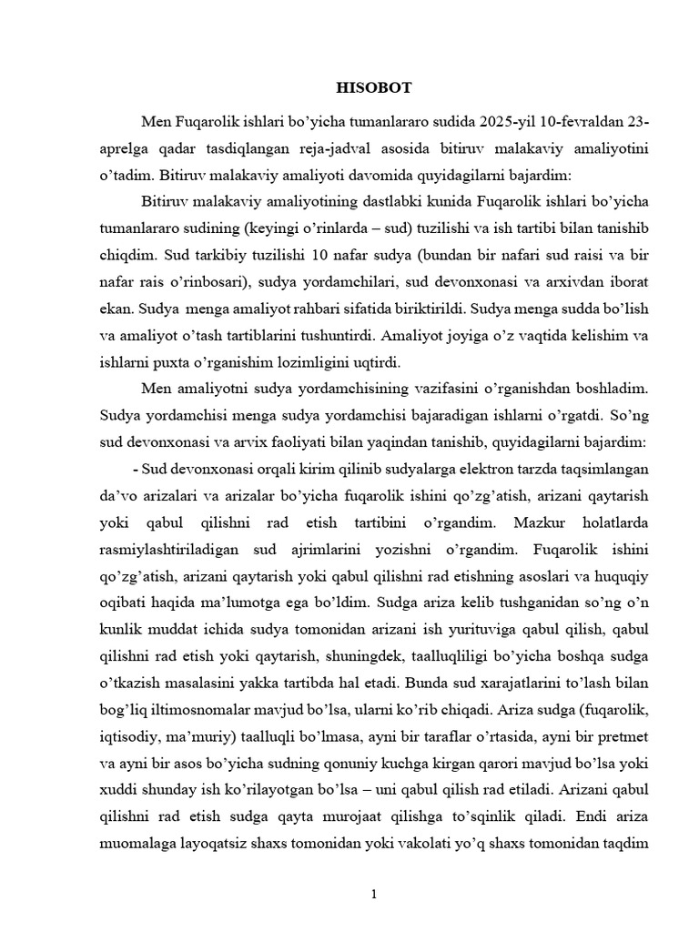 Xamidullayev Firdavs | PDF