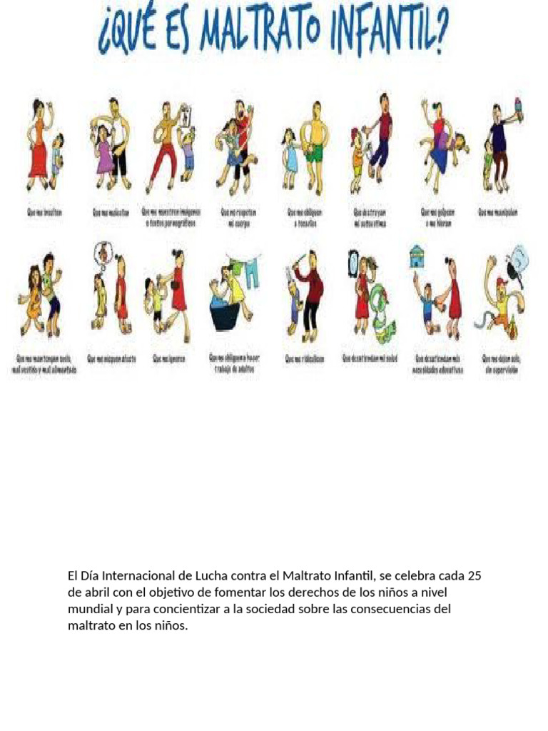 Día contra el Maltrato Infantil: Conciencia y Acción | PDF