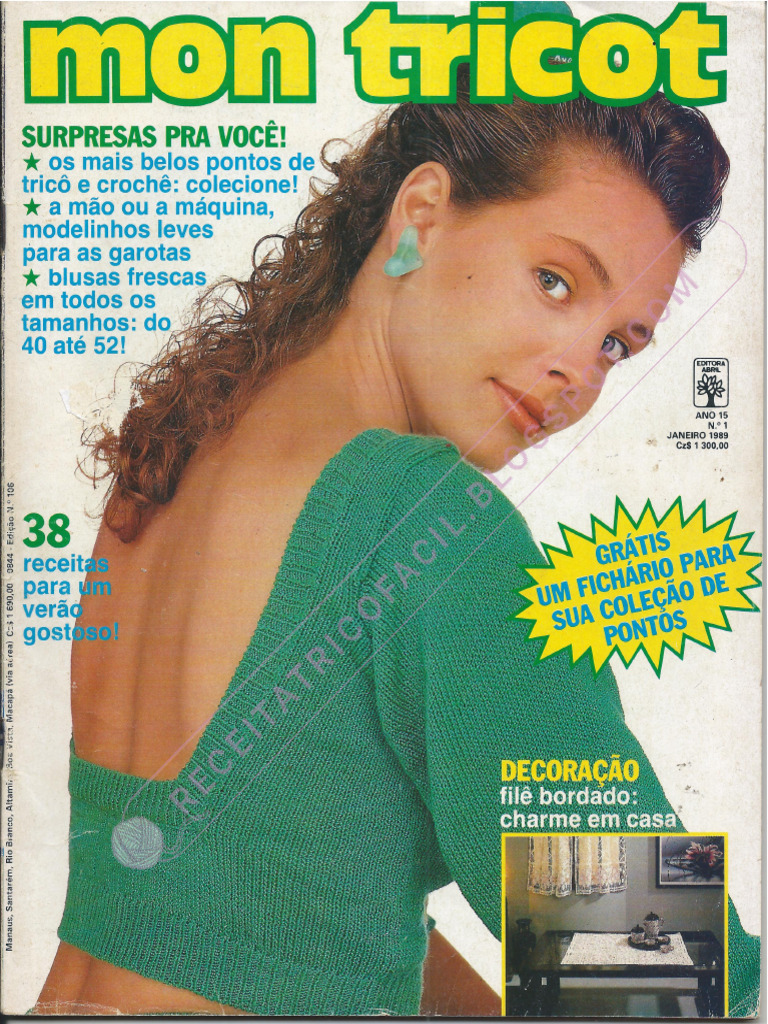 Mon Tricot N°1 - Ano 15 - Janeiro 1989 | PDF