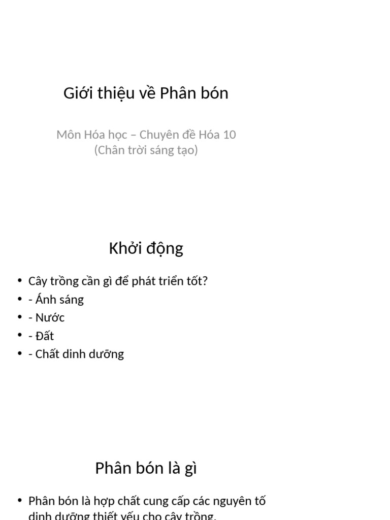 Gioi Thieu Phan Bon | PDF