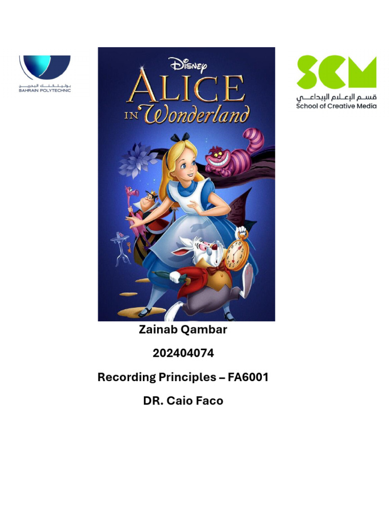 Audiobook Project: Alice in Wonderland | PDF | Alice's Adventures In ...