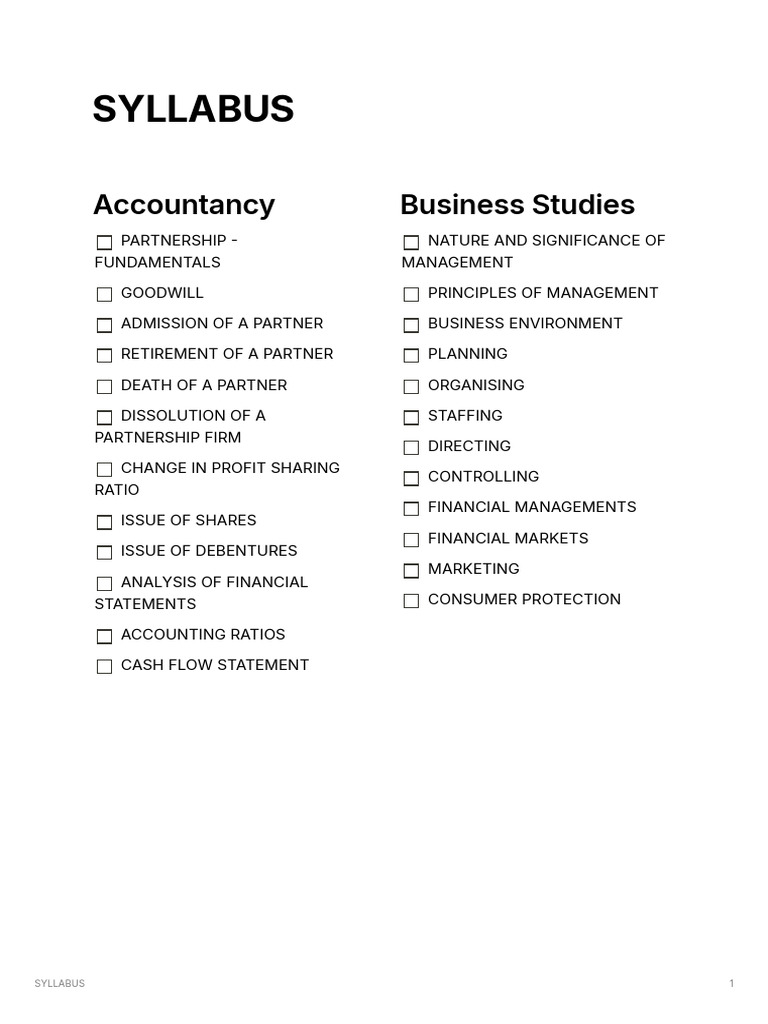 SYLLABUS | PDF | Economics | Economies