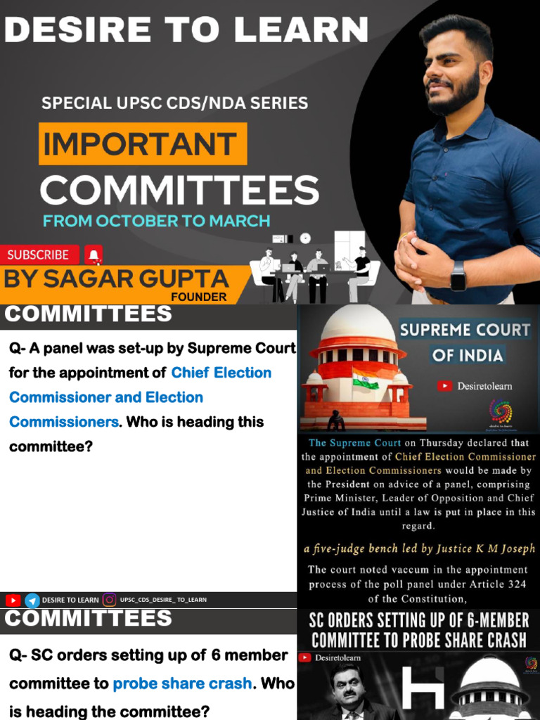 Key Committees and Their Leaders | PDF