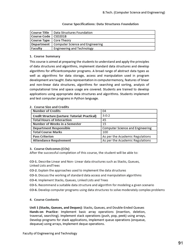 Data Structures Foundation Course Overview | PDF | Queue (Abstract Data ...