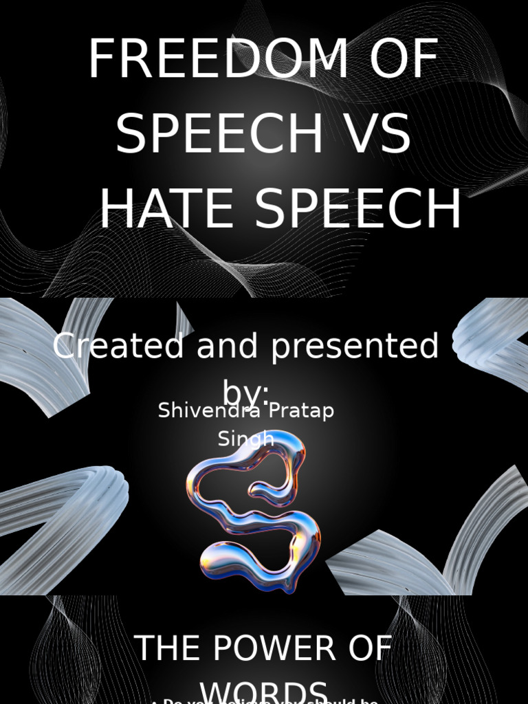 Freedom of Speech Vs Hate Speech - 20250530 - 120017 - 0000 | PDF