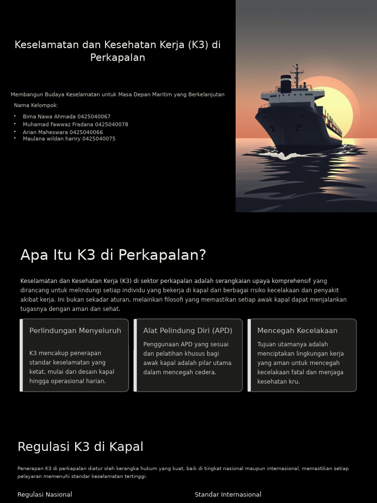 K3 Tentang Teori Cara First Safty Kelistrikan Kapal | PDF