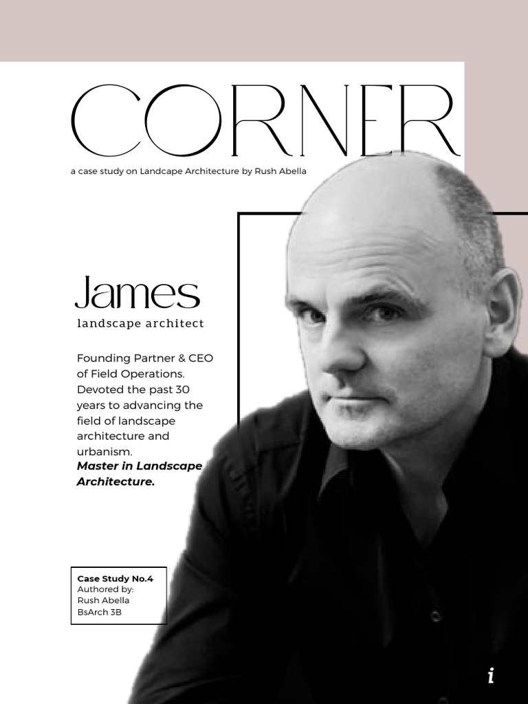 James Corner: Landscape Architect Insights | PDF | Environmental Design