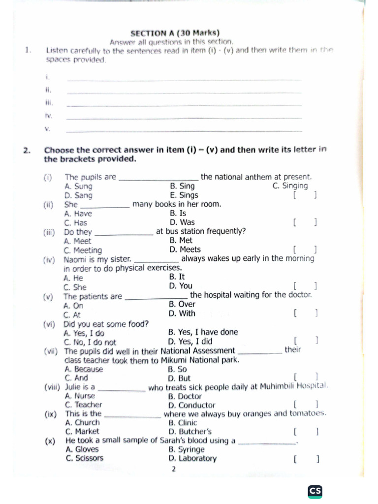 English Mock 2 | PDF