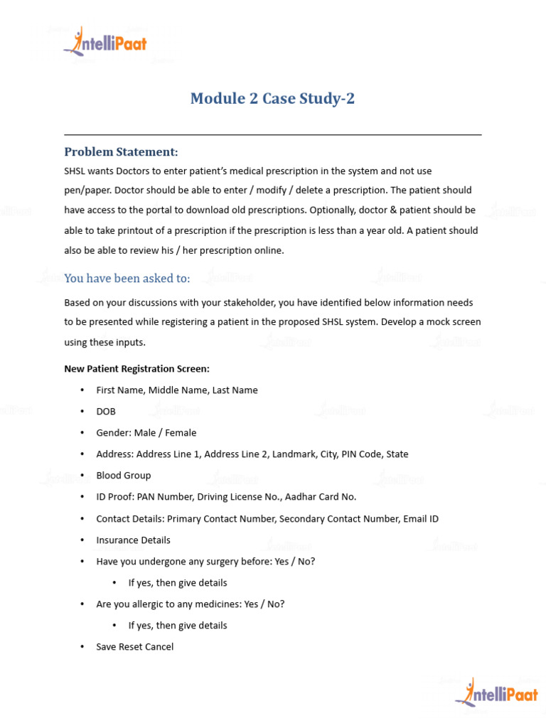 Module 2 Case Study 2 | PDF