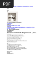 TTPD: The Anthology Tracklist | PDF | Taylor Swift | American Musicians