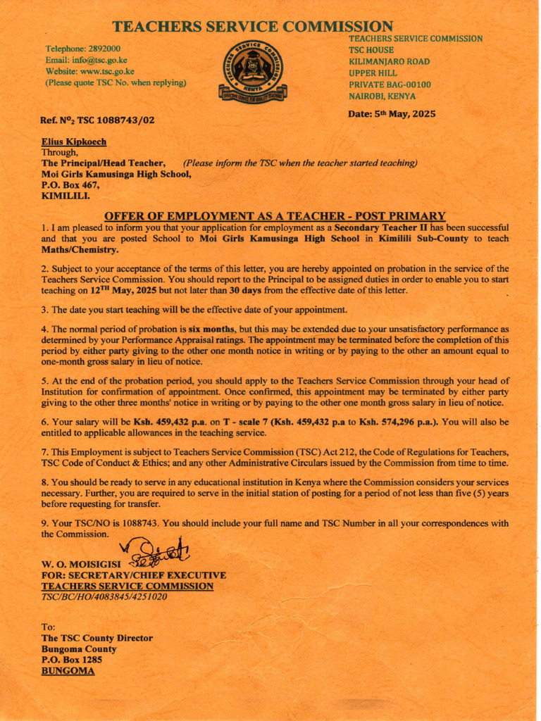 Calling Letter | PDF