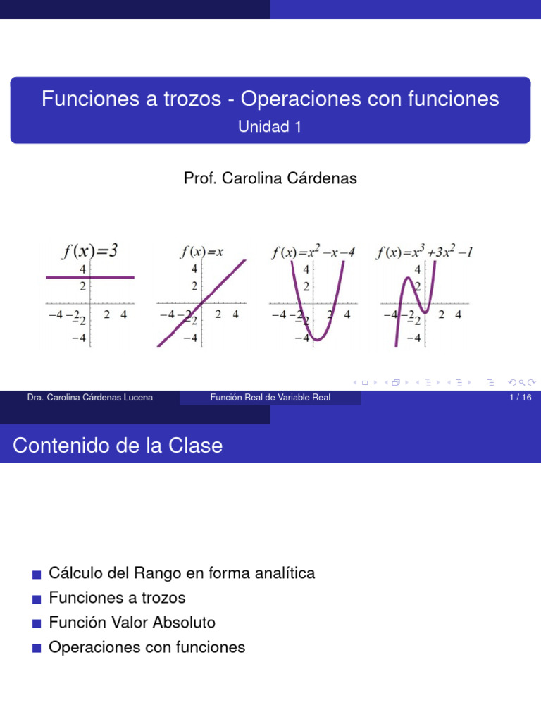 Funciones A Trozos - Operaciones Con Funciones | PDF | Función ...