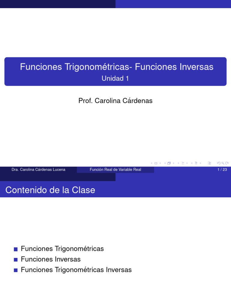 Funciones Trigonometricas-Funciones Inversas-Funciones Trigonométricas ...