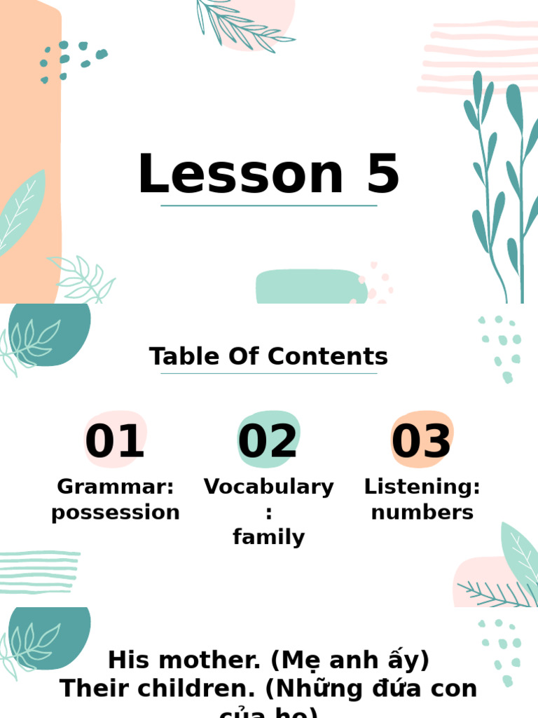 Foundation Lesson5 | PDF