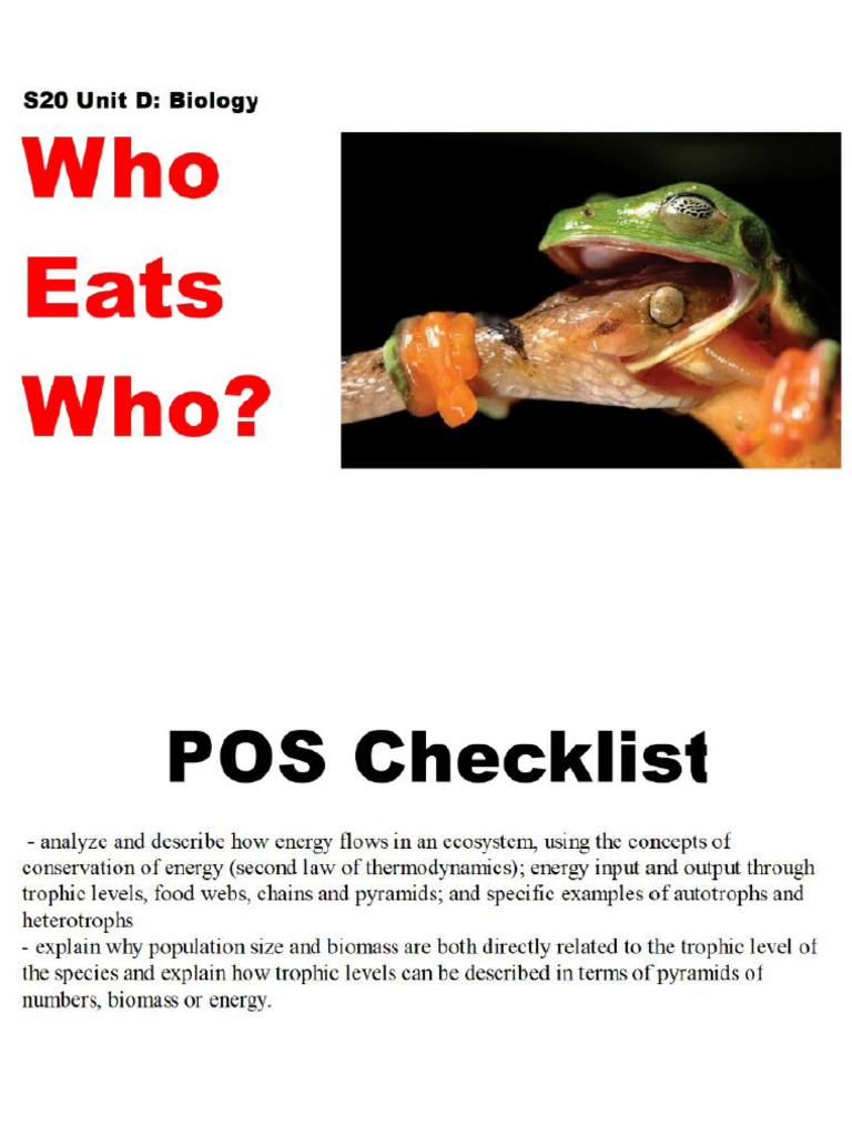 2 - Who Eats Who | PDF