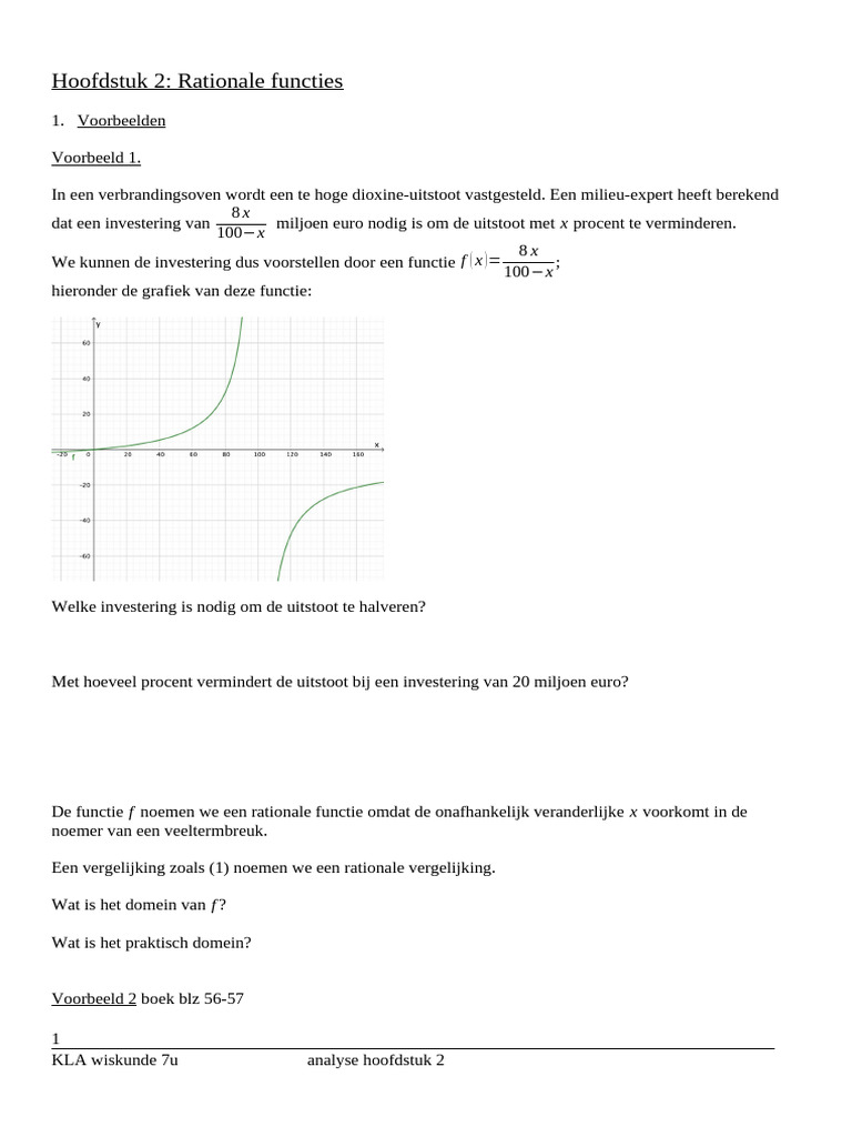 HFST 2 Rationale Functies | PDF