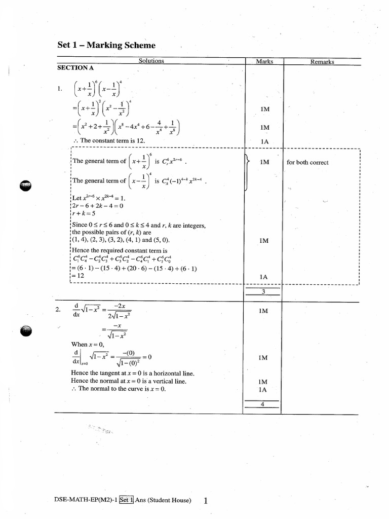 Mock Exam Paper Solution | PDF
