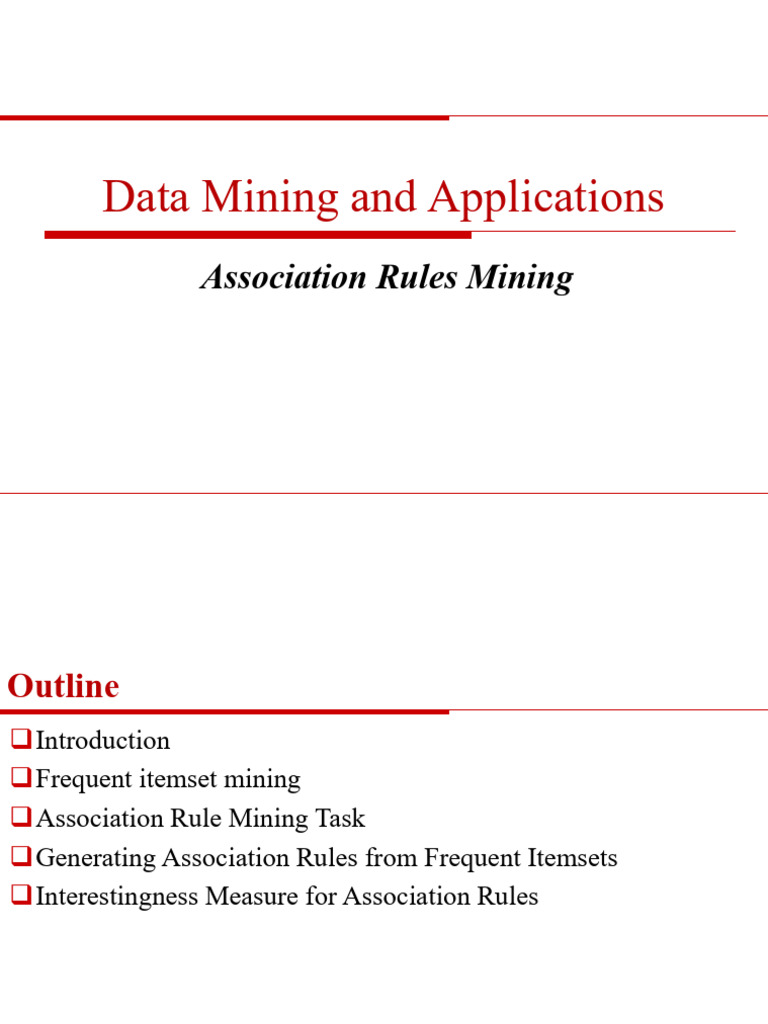 Association Rule Mining Overview | PDF | Computing | Information ...