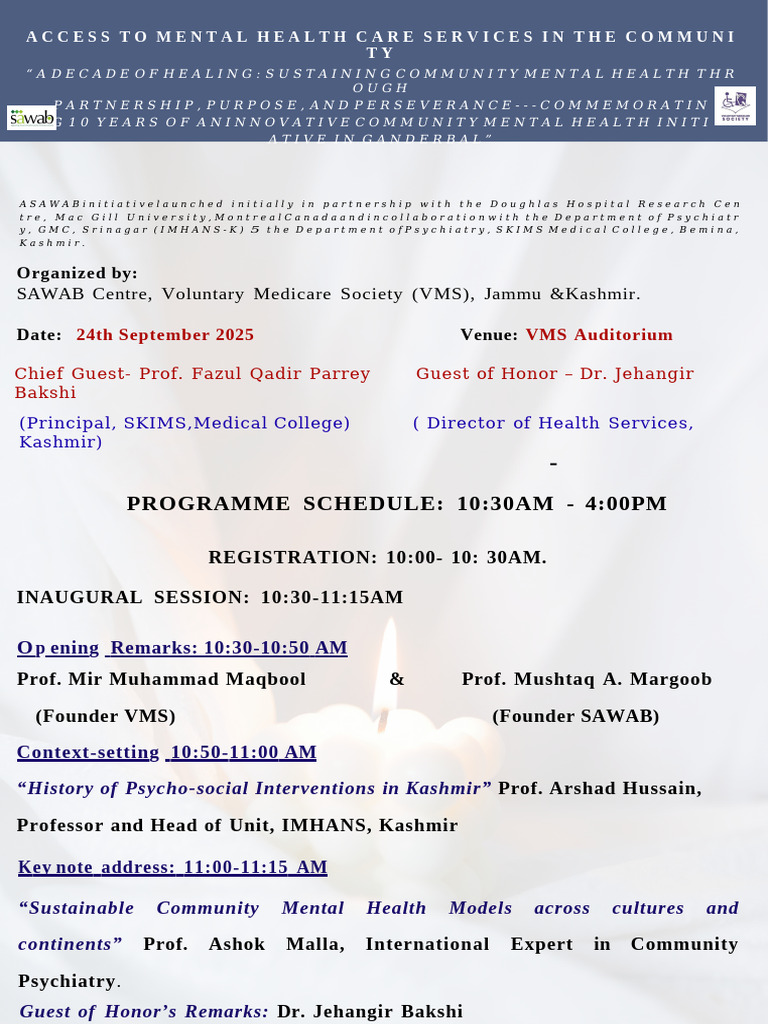 Conference Programme Schedule | PDF | Mental Health | Health Care