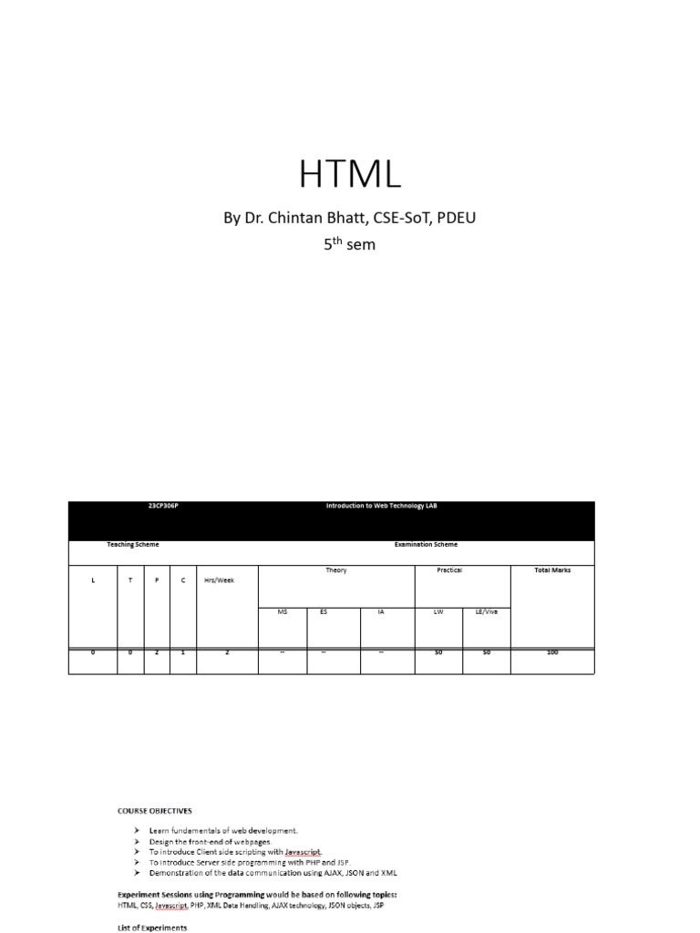 HTML Lab1 | PDF