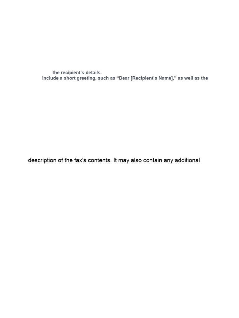 How to Write a Fax Cover Letter | PDF