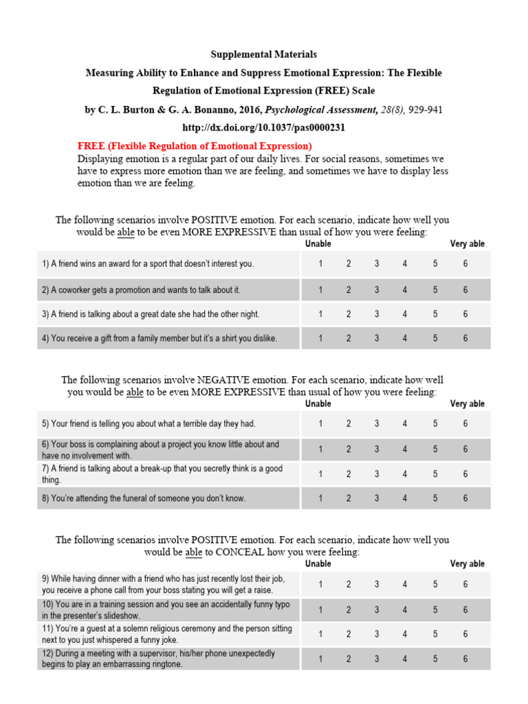 FREE SCALE With Scoring 3-3-17 | PDF | Average | Cognition