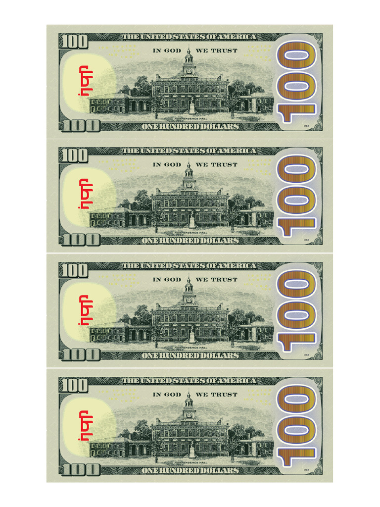 A4 Dollars Verso | PDF