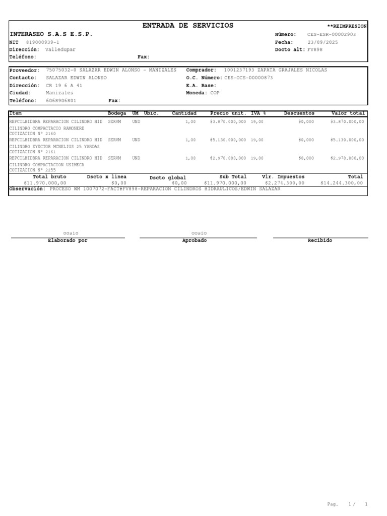 Ces Esr 2903 | PDF