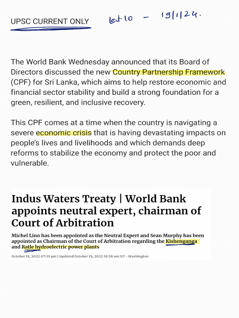 Lect 10 World Bank in News | PDF