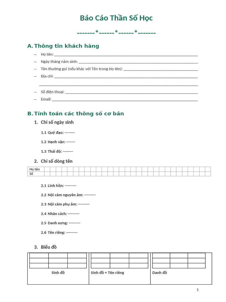 Form TSH Cho KH | PDF