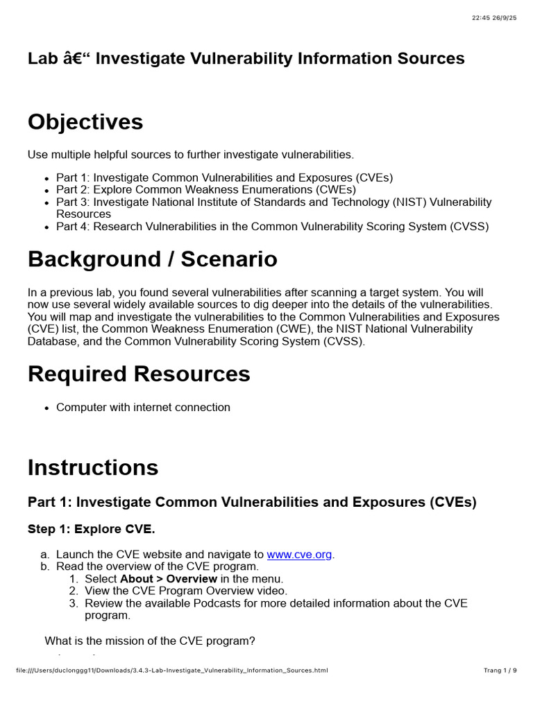 Lab - 3.4.3 - Nguyen Duc Anh - HE182570 | PDF | Computing | Computer Security