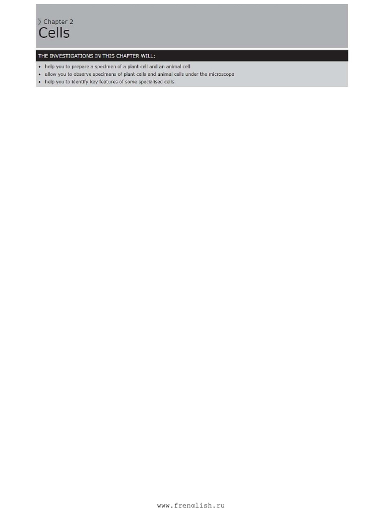 Cell and Organism Drawing | PDF