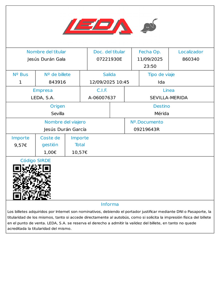 Leda Venta 860340 | PDF