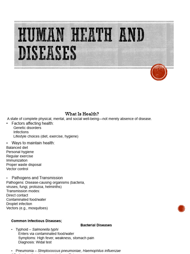 Health, Diseases, and Prevention Guide | PDF | Cancer | Infection