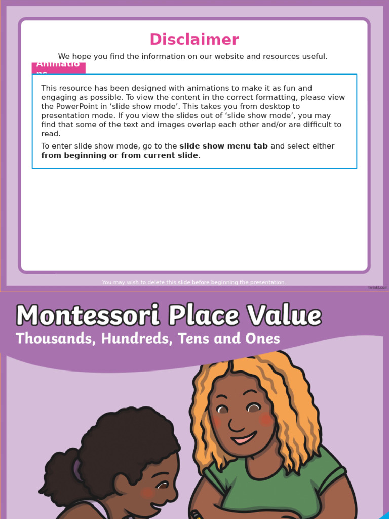 Au N 2549496 Montessori Place Value Powerpoint Ver 2 | PDF | Multimedia