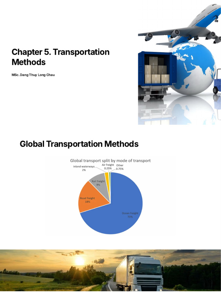 Road and Water Transportation Methods | PDF | Transport | Cargo